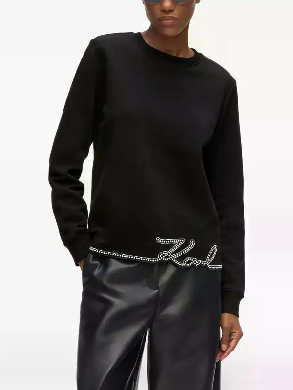 Karl Lagerfeld Signature-hem Sweatshirt