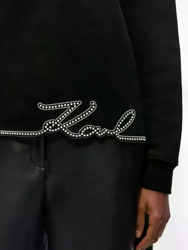 Karl Lagerfeld Signature-hem Sweatshirt