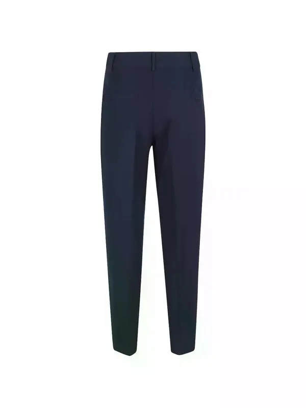Seventy Pressed-crease Carrot Trousers - Blue