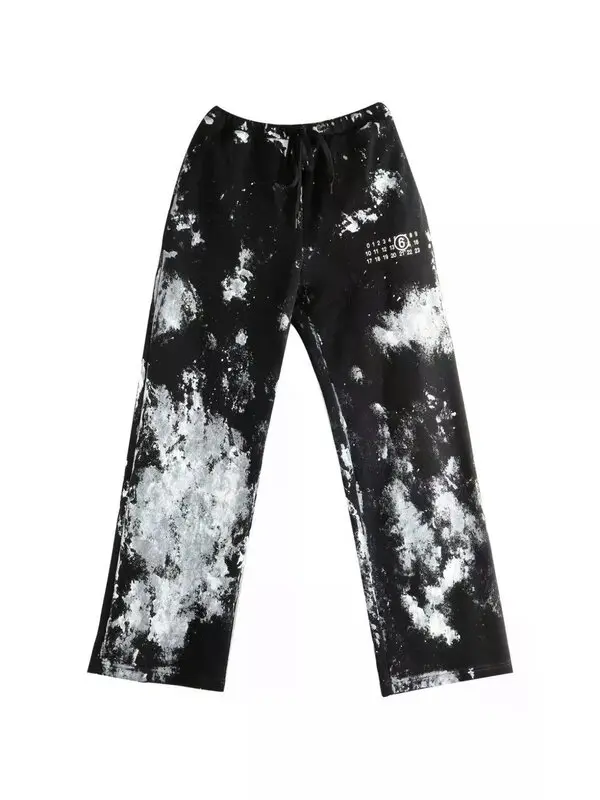 MAISON MARGIELA Tie-dye Track Pants - Black