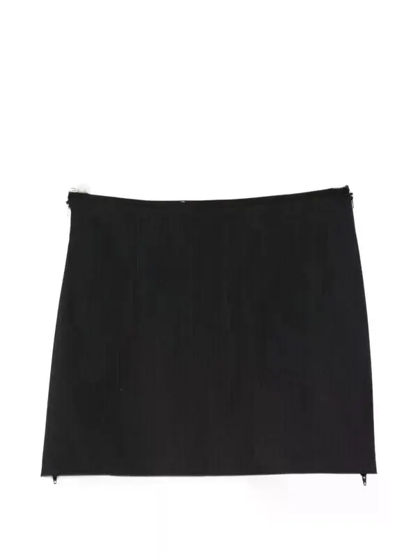 Paloma Wool Lumieti Pinstripe-pattern Zip-detail Mini Skirt - Black