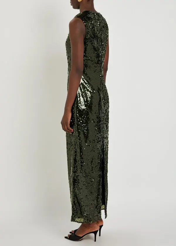 Shona Joy Olympia Sequin-embellished Tulle Maxi Dress