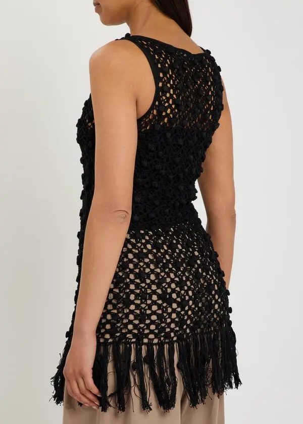 Maria Mcmanus Macramé Cotton Top