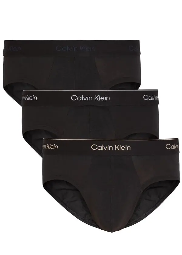 Calvin Klein Icon Stretch-cotton Briefs - Black