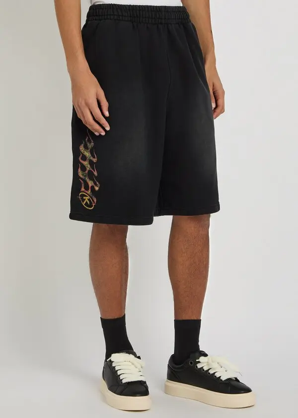KIDWEST Logo-print Cotton Shorts