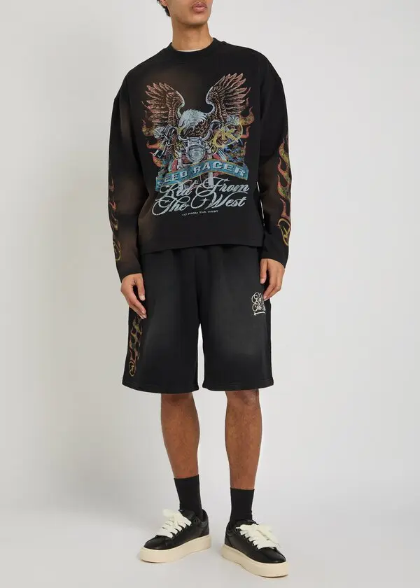 KIDWEST Logo-print Cotton Shorts