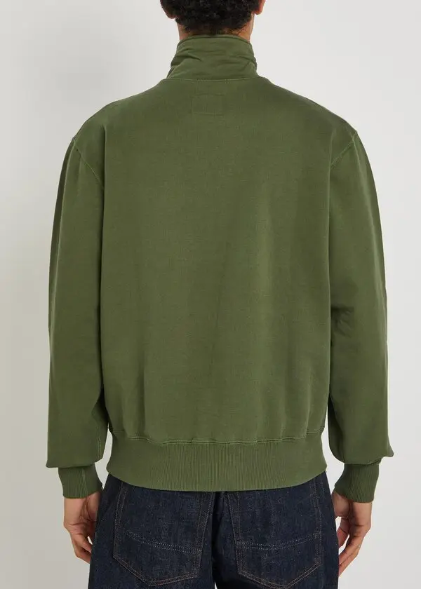 DRAKE'S Cotton Polo Sweatshirt
