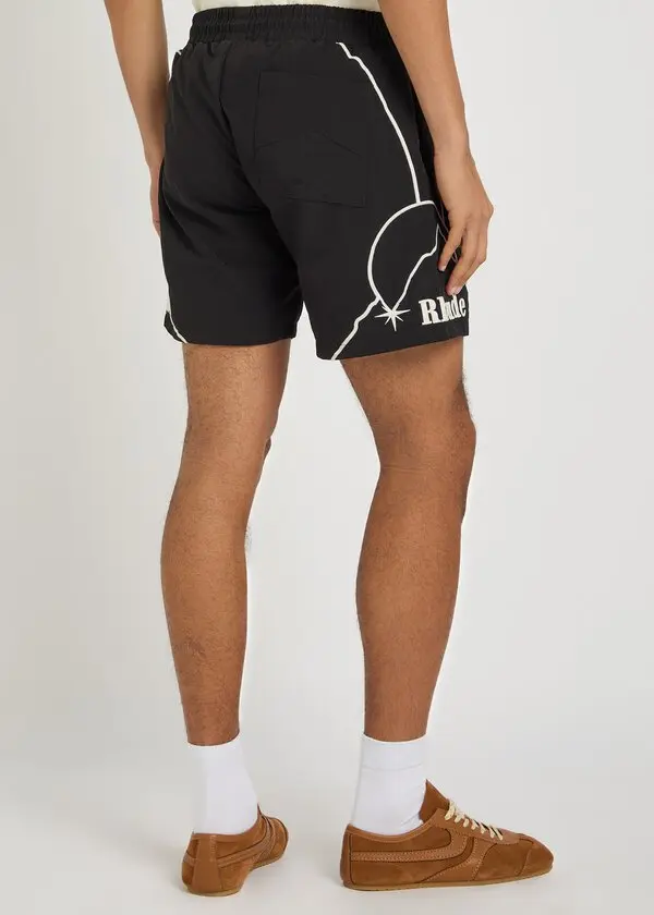 Rhude Moonlight Embroidered Shell Shorts
