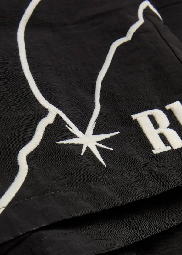 Rhude Moonlight Embroidered Shell Shorts