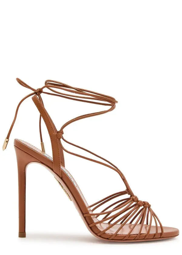 AQUAZZURA Ritmo 105 Leather Sandals