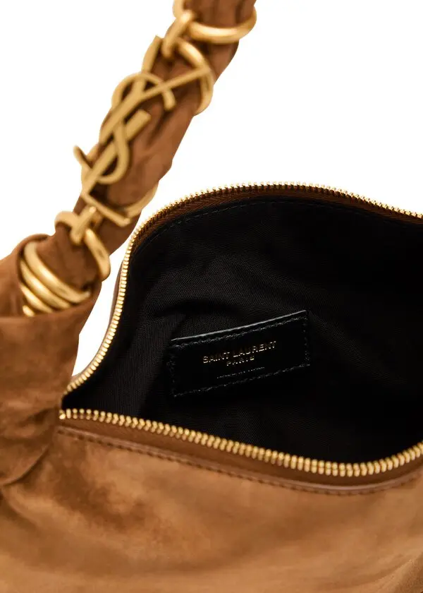 Saint Laurent Suede Hobo Bag