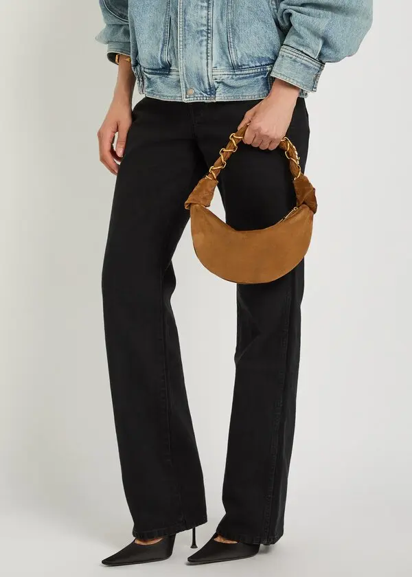 Saint Laurent Suede Hobo Bag