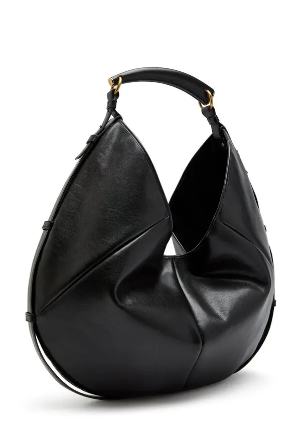 Saint Laurent Bo Mombassa Large Leather Tote Bag - Black