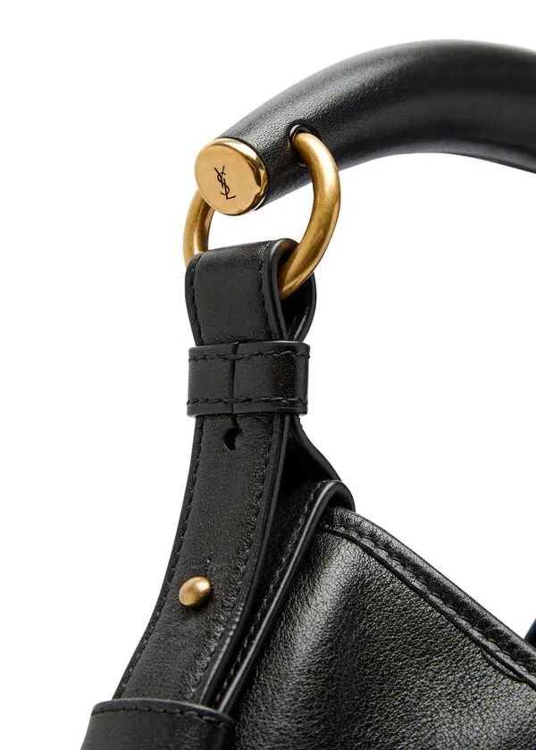 Saint Laurent Bo Mombassa Large Leather Tote Bag - Black