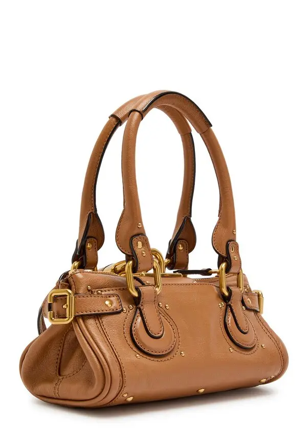 Chloé Paddington Grained Leather Shoulder Bag With Padlock