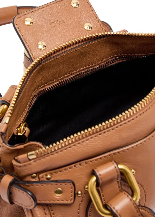 Chloé Paddington Grained Leather Shoulder Bag With Padlock