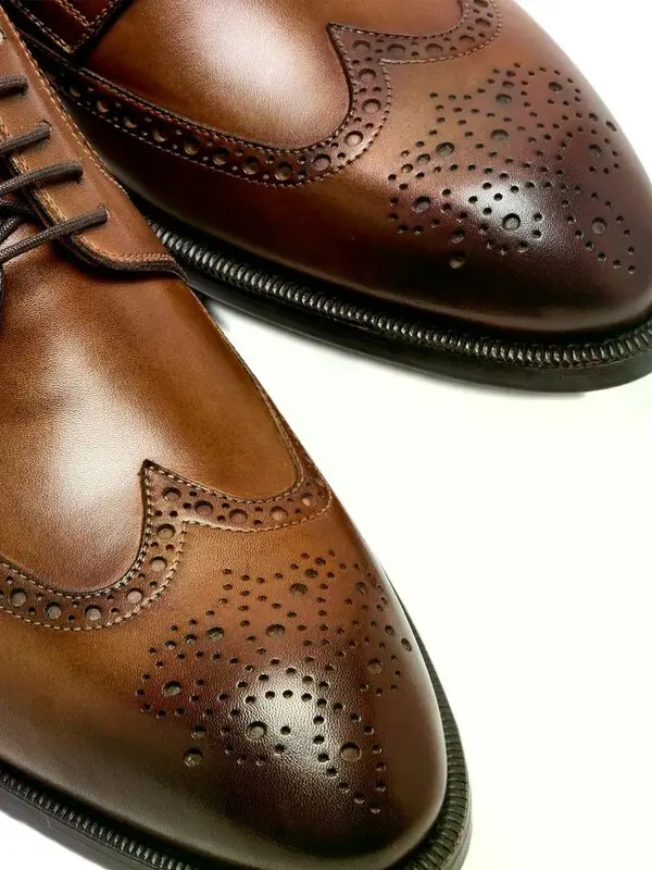 Magnanni Perforated Wingtip Derby Shoes