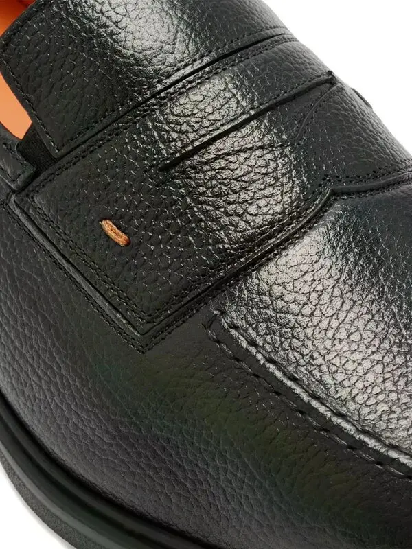 Santoni Leather Loafers