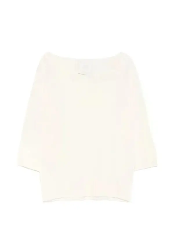 Marella Raglan-sleeve Fine Knit Sweater - Neutrals