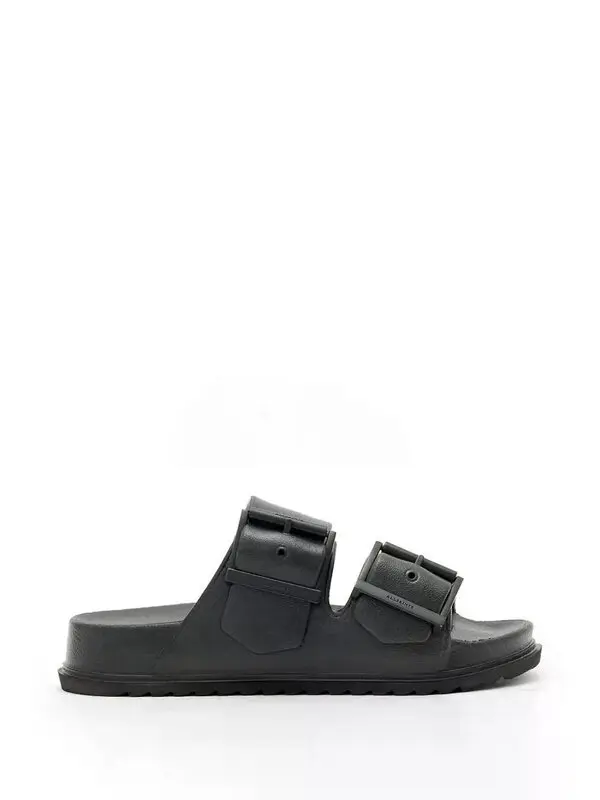 ALLSAINTS Sian Buckle Slides - Black
