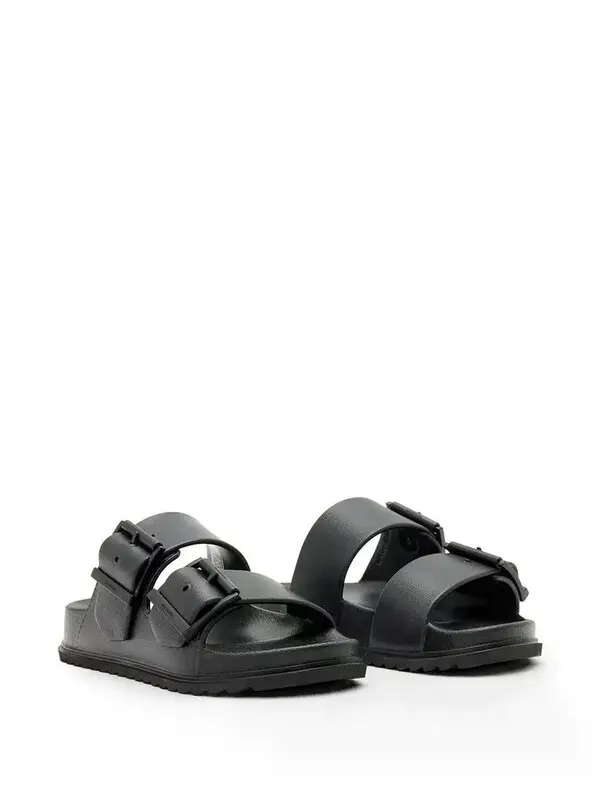 ALLSAINTS Sian Buckle Slides - Black
