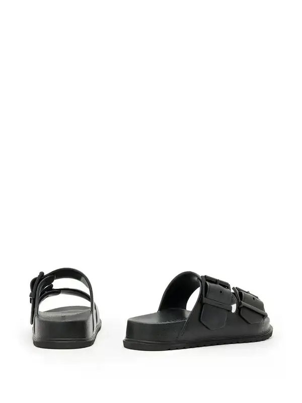 ALLSAINTS Sian Buckle Slides - Black