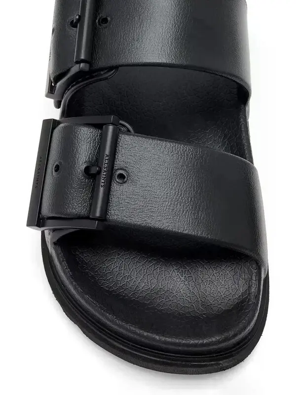 ALLSAINTS Sian Buckle Slides - Black