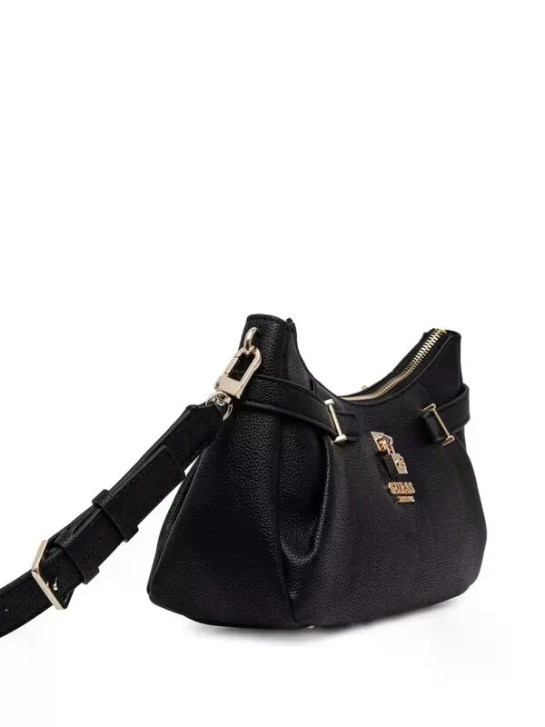 Guess Pebbled-effect Padlock Shoulder Bag