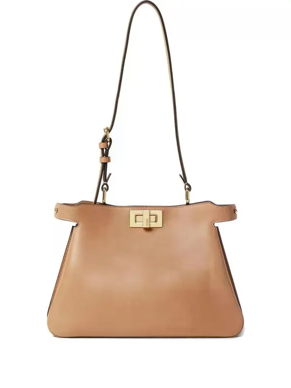 Fendi Small Peekaboo Tote - Brown