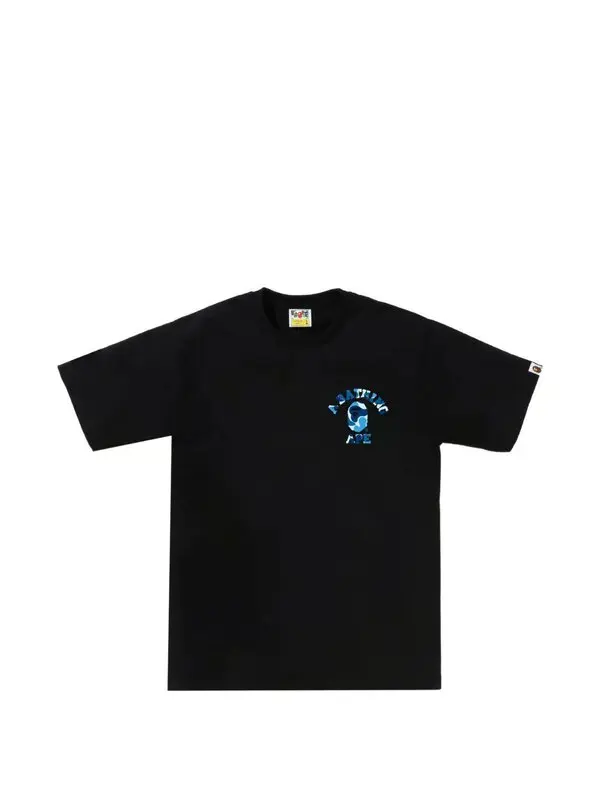 A BATHING APE Abc Camo College T-shirt - Black