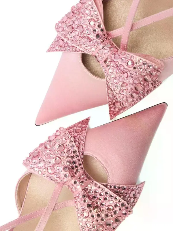 Valentino Garavani Embellished Bow Slingback Pumps