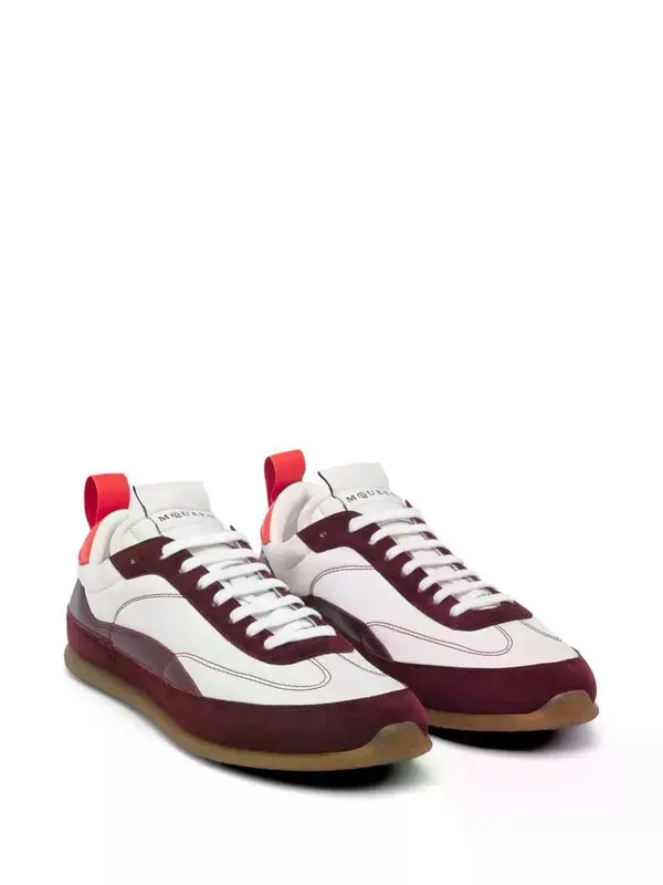 Alexander McQueen Panelled Suede-trim Sneakers - Neutrals