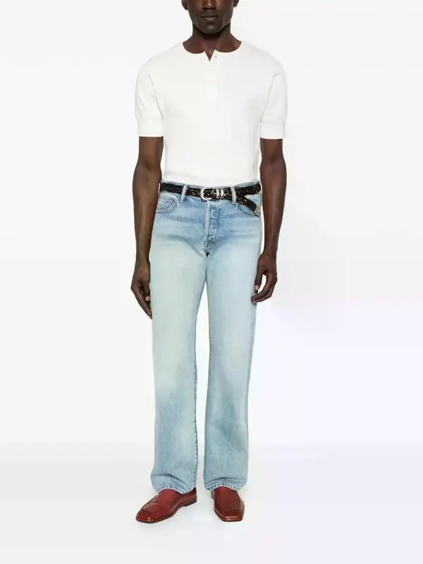 TOM FORD Logo-patch Jeans - Blue