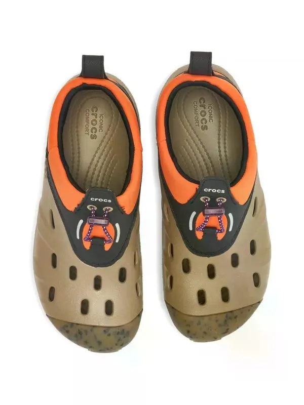 CROCS Perforated Drawstring Sneakers - Neutrals