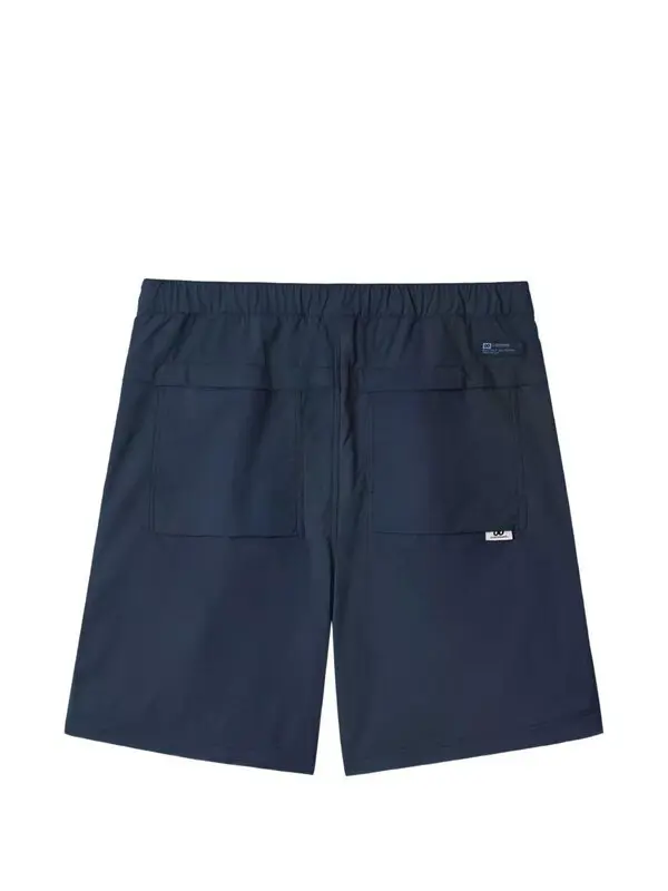 CHOCOOLATE Logo-patch Belted Shorts - Blue