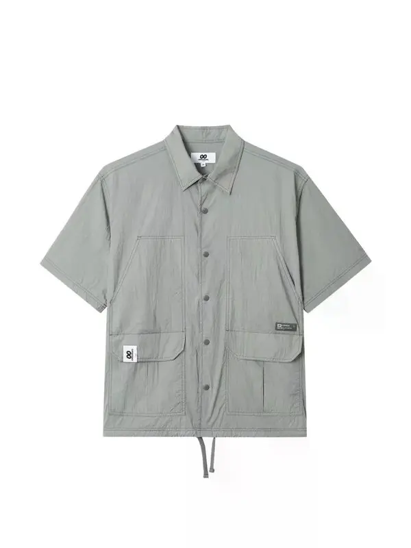 CHOCOOLATE Drawstring-hem Short-sleeve Shirt