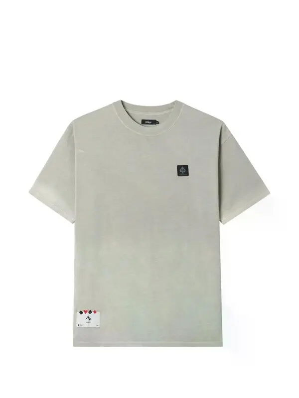 Izzue Spade-print Logo-patch T-shirt - Green
