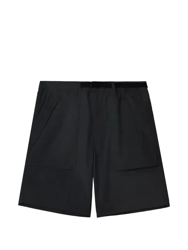 CHOCOOLATE Logo-patch Belted Shorts - Black
