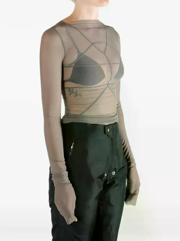 Rick Owens Temple Exposed-seam T-shirt - Green