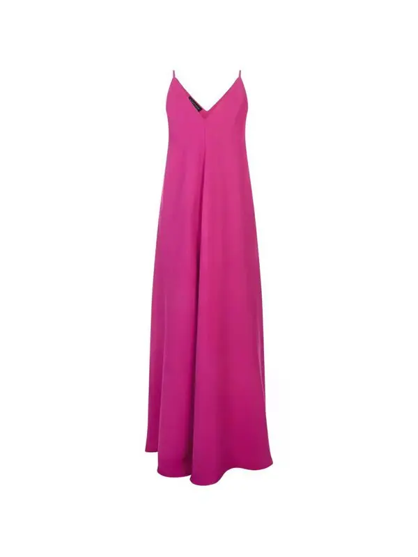 GIANLUCA CAPANNOLO V-neck Spaghetti-strap Maxi Dress - Pink