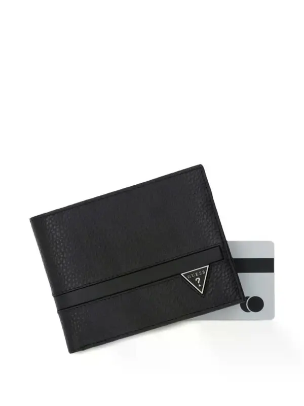 Guess Monaco Logo-plaque Pebbled Wallet