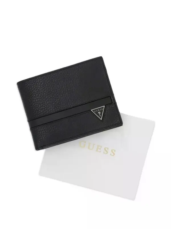 Guess Monaco Logo-plaque Pebbled Wallet