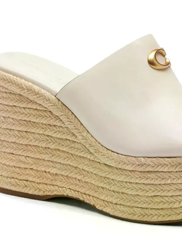 COACH Logo-plaque Wedge Espadrilles