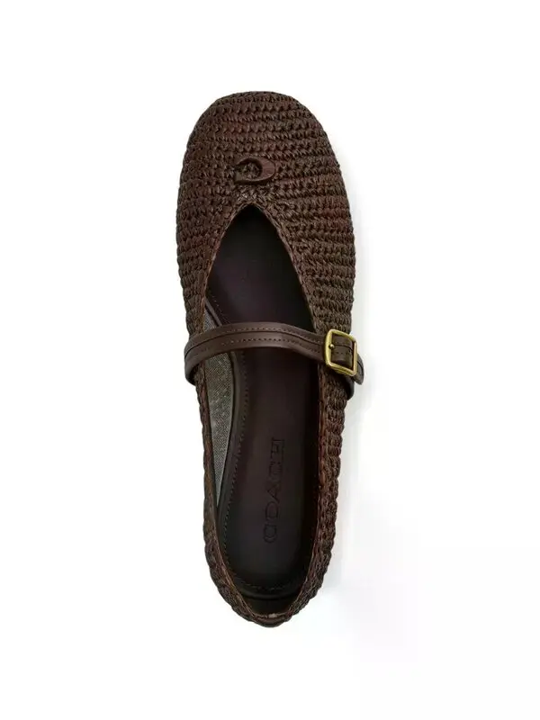 COACH Sculpted C Mary Jane Ballet Flats