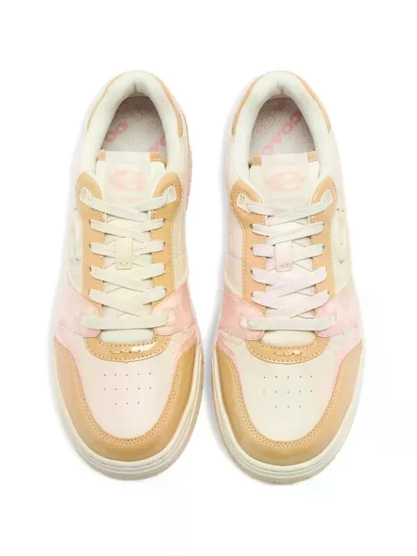 COACH Soho Patent-leather Sneakers - Neutrals
