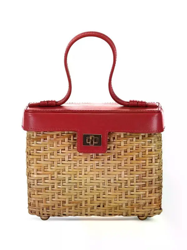 Poolside The Box Woven Top-handle Tote Bag
