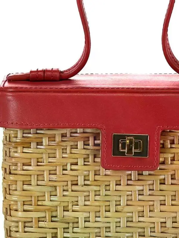 Poolside The Box Woven Top-handle Tote Bag