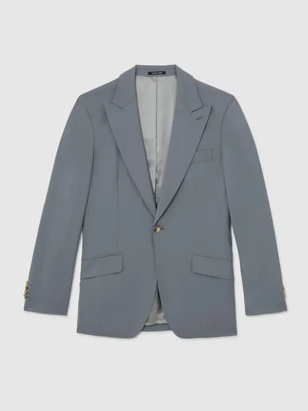 REISS Oscar Classic Fit Virgin Wool Single-breasted Classic-fit Suit Blazer