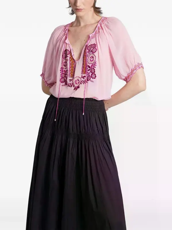 Antik Batik Delia Embroidered Blouse