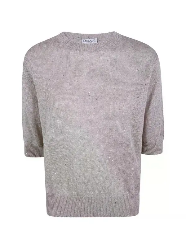 Brunello Cucinelli Sequin-embellished Sweater - Grey